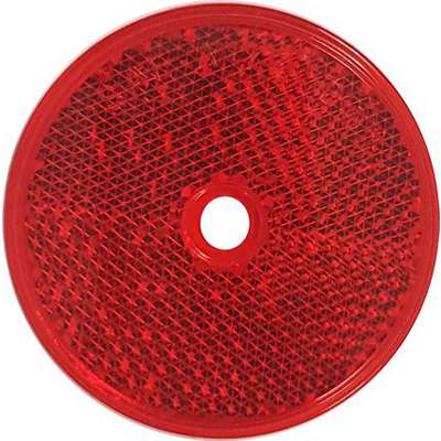 Imperial Round 2" Red Reflector With Center Hole | Imperial Supplies