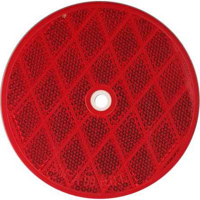 Imperial Round 3" Red Reflector With Center Hole | Imperial Supplies