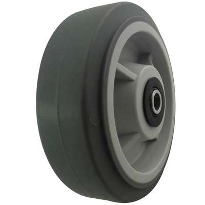 935432-1 Nonmarking Rubber Tread on Plastic Core Wheel, 6" Wheel Dia ...