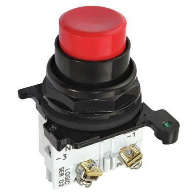 934021-3 Eaton Non-Illuminated Push Button, 30 mm, Momentary Push ...