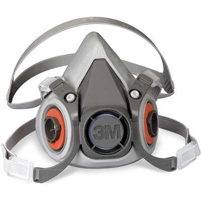 911587-9 3M Half Mask Respirator: 6000, 0 Cartridges Included ...