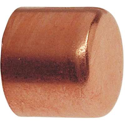 934980-6 Cap: Wrot Copper, Cup, 3/8 in Copper Tube Size, For 1/2 in ...