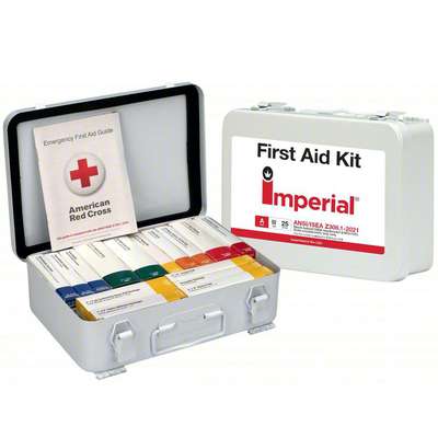 91992 First Aid Only Class A First Aid Kit, Metal Case Material, 25-49 ...