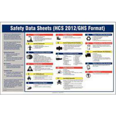 913197-2 Accuform Right To Know Safety Data Sheets Poster: 22 in x 28 ...