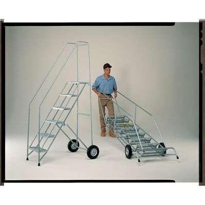 934647-1 Ballymore 9-Step, Unassembled, Steel Folding Rolling Ladder ...