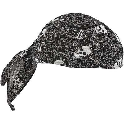 927166-1 Chill-Its By Ergodyne Dew Rag: Black/White, Universal ...