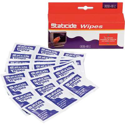 919011-3 Acl Staticide Anti-Static Wipes, Recommended For Computer ...