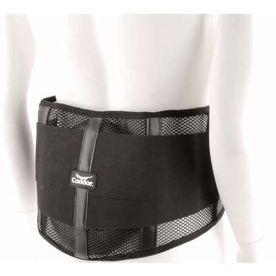 911826-9 Condor Mesh Back Support with Lumbar Pad, 9-1/2" Width, L ...