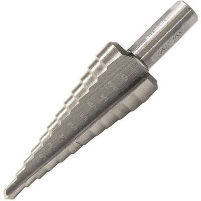 923082-7 Westward Step Drill Bit, High Speed Steel, 12 Hole Sizes, 1/16 ...
