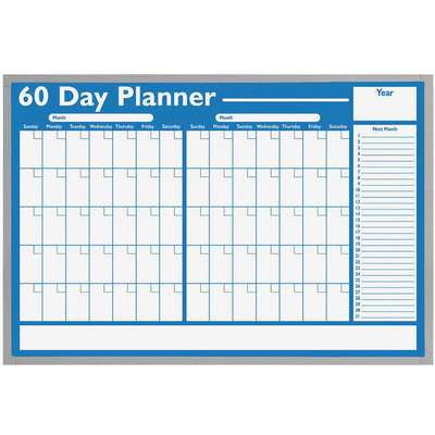 916772 Magna Visual Gloss-Finish Melamine Calendar Planning Board, Wall ...