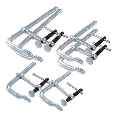 932026-7 Bessey Bar Clamp Set: Medium Duty, Sliding T Handle, 12 in Jaw ...