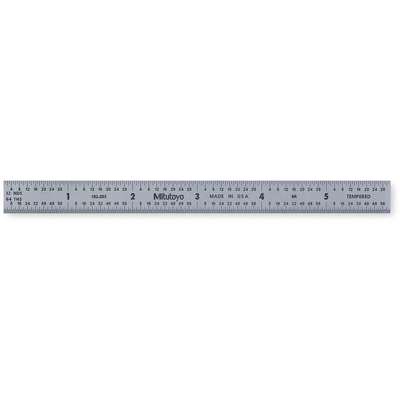 919560-4 Mitutoyo Flexible Rule: 5R, Front: 32nds and 64ths, Back ...