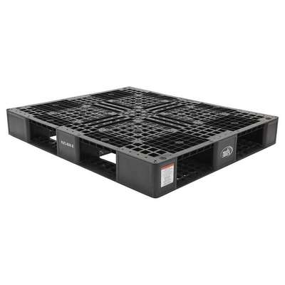 944980-7 Vestil Black Plastic Pallet,6000 lb.,48 x 40 | Imperial Supplies