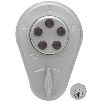 916883-1 Mechanical Push Button Lockset, 5 Button, Vandal Resistant ...