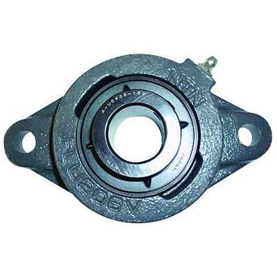 933213-6 2-Bolt Flange Bearing: 5/8" Bore Dia., Set Screw, Cast Iron ...