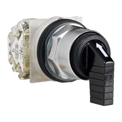 932807-5 Schneider Electric Non-Illuminated Selector Switch, 30 mm, 3, Maintained / Maintained ...