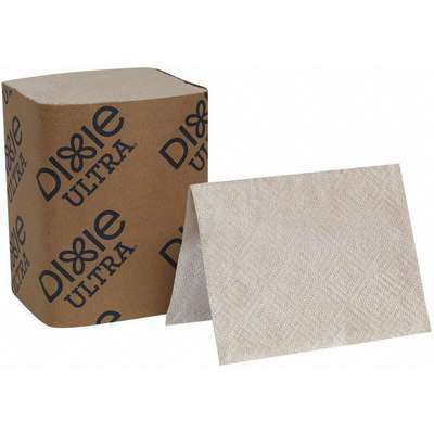 924012-4 Dixie Ultra Interfold Dispenser Napkin, Plain Brown, 5" x 6-1/ ...