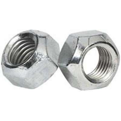 59112 Prevailing Torque USS Lock Nut, Grade 5 Steel, 7/16"-14, Zinc ...