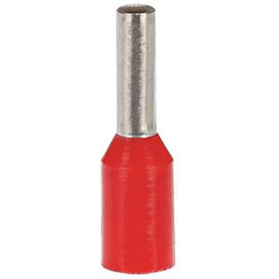 919661-6 Panduit Ferrule: 18 AWG, Red, 3/8 in Insertion L, 0.49 in ...