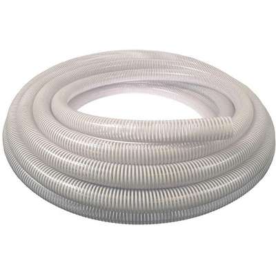 922184-9 Water Suction Hose: 3 in Hose Inside Dia., 55 psi, Clear/White ...