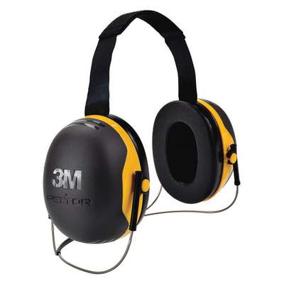 933190 3M Behind-the-Neck Ear Muffs, 25 dB Noise Reduction Rating NRR ...