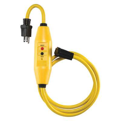 941085-1 Power First Line Cord GFCI: 6 ft Cord Lg, 15 A Max. Amps, 125V ...