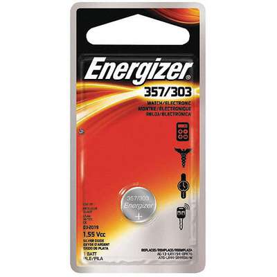 8886 ENERGIZER Button Cell Battery: 357 Battery Size, Silver Oxide, 150 ...
