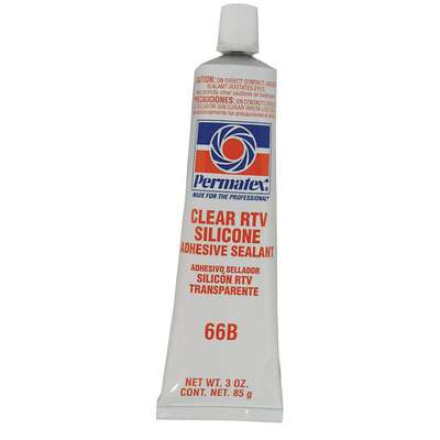 9155 Permatex RTV Silicone, Clear Paste, 3 oz. Tube | Imperial Supplies