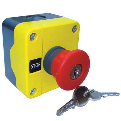 933101-8 Dayton Push Button Control Station, 1NC, Emergency Stop, Push ...
