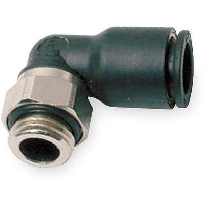 915488-2 Elbow: Nylon, Push-to-Connect x MBSPP, For 16 mm Tube OD, 3/8 in Pipe Size, Black, 39 ...