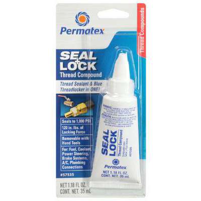 9242 Permatex Seal & Lock Thread Compound Tube, Viscous liquid ...