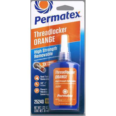 9246 Permatex High Strength Removable Orange Threadlocker, 36 Ml | Imperial Supplies