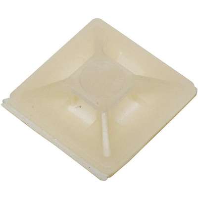 915637-2 Cable Tie Mounting Pad, Four-Way, Adhesive Backed, Natural ...