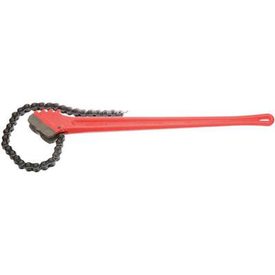 913657-6 Ridgid Chain Wrench: For 7 1/2 in Outside Dia, 29 in Chain Lg ...