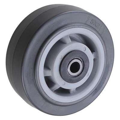 931301-1 Polyurethane Tread on Plastic Core Wheel, 5" Wheel Dia., 750 ...