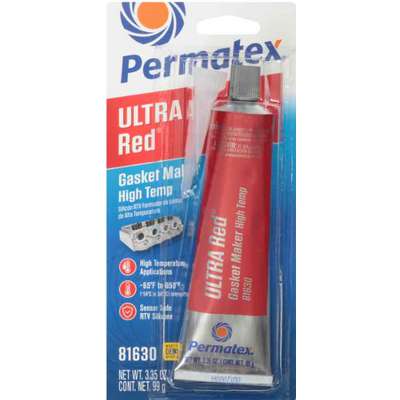 9264 Permatex Silicone Paste Gasket Makers & Sealants, Red Paste, 3.35 ...