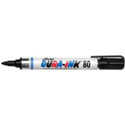 913591-9 Markal Permanent Industrial Marker, Ink-Based, Blacks Color ...