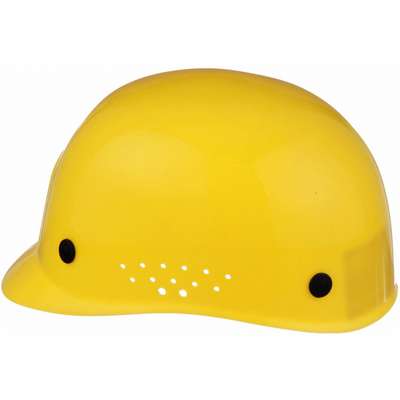 919801-9 Msa Bump Cap: Front Brim Head Protection, Yellow, Pinlock, 6-1 ...