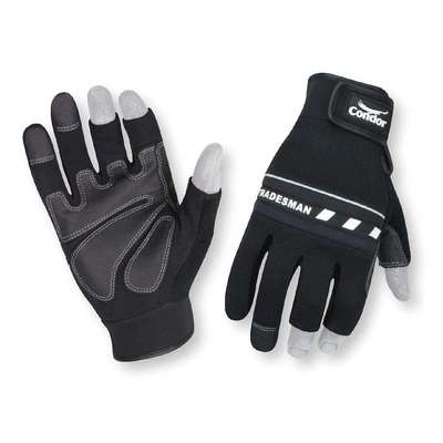 932747 Condor Mechanics Gloves: Clarino/PVC Grip/Wear Panels, Black ...