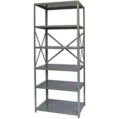 925107 Hallowell Freestanding, Open Metal Shelving; 500 lb. Shelf ...