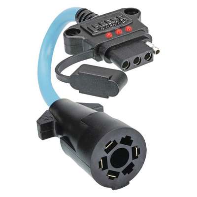 932629-2 Plastic Trailer Wiring Adapter with 7-Way Blade Vehicle ...