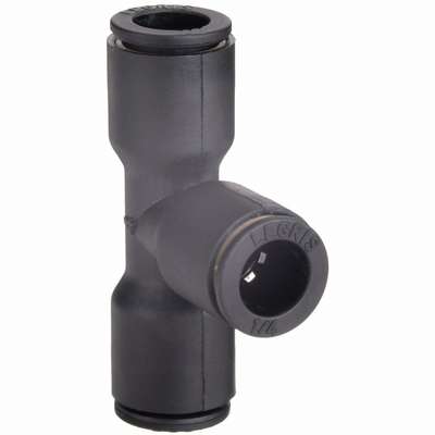 938778-8 Union Tee: Nylon, Push-to-Connect x Push-to-Connect x Push-to-Connect, Black, Imperial ...