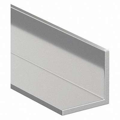 932867-1 Smooth Unpolished, 90 deg. Aluminum Angle Stock; 8 ft. L, 3/16 ...