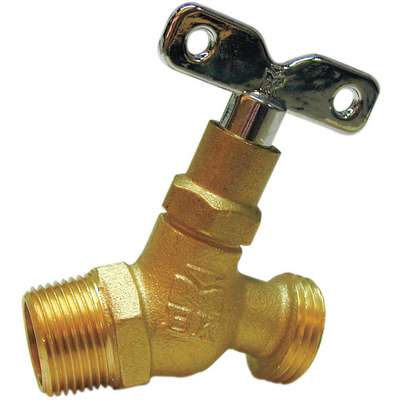 916063-6 Hose Bibb: Loose Key, MIP X MHT, No Kink, Chrome Plated, 3/4 ...