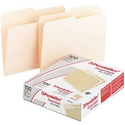 913456-8 Pendaflex Letter Size File Folders, 1/2 Tab Cut, 8-1/2" Height ...