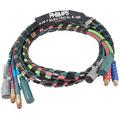 91193 Phillips 4 in 1 ABS Air and Power Cord Assembly 15 ft., Quick ...