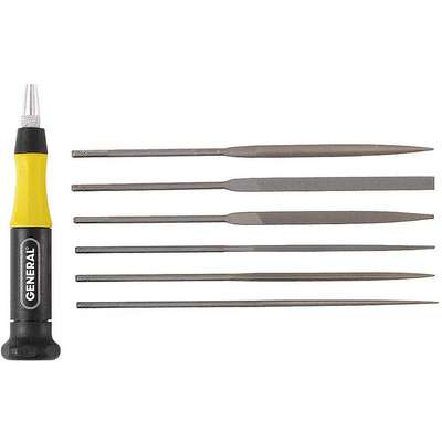 920407-9 General Tools 5-1/2" Swiss Pattern Needle File Set with ...