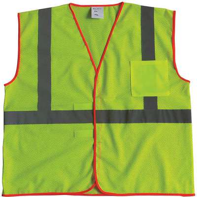 933935 Condor Yellow/Green, Silver, Traffic Vest, Type O, Class 1, Hook ...