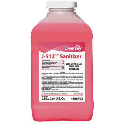 933601-8 Diversey Sanitizer Concentrate: J-512, Fits J-Fill Dispenser ...