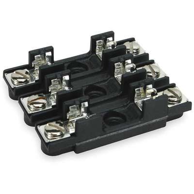928590-1 Eaton Bussmann 3-Pole Glass and Ceramic Fuse Block, AC: 300VAC ...